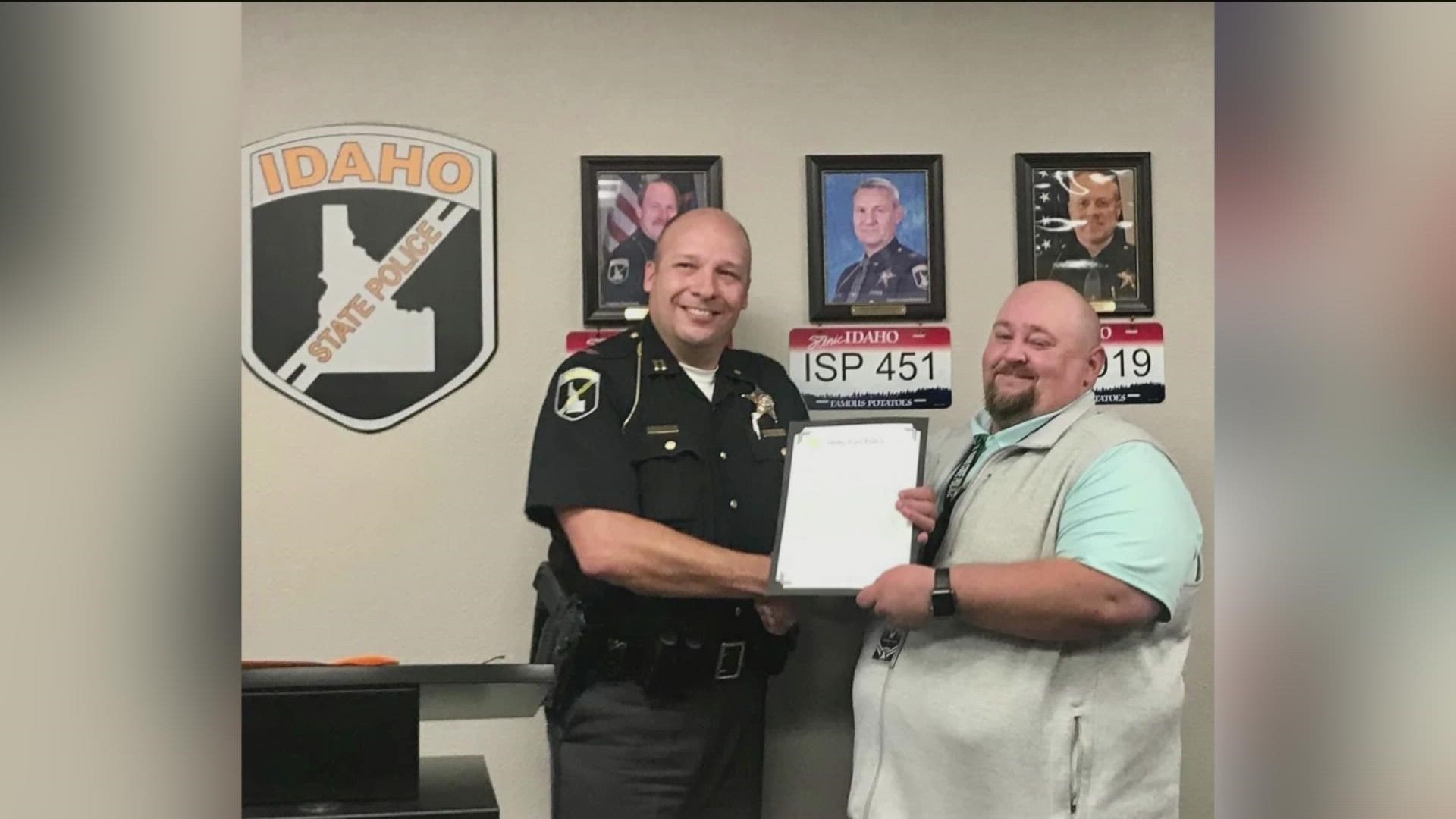 Idaho State Police officers recognized for rescuing missing child from ...