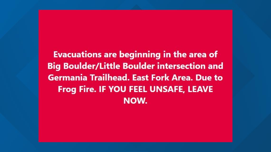 Frog fire evacuations | ktvb.com