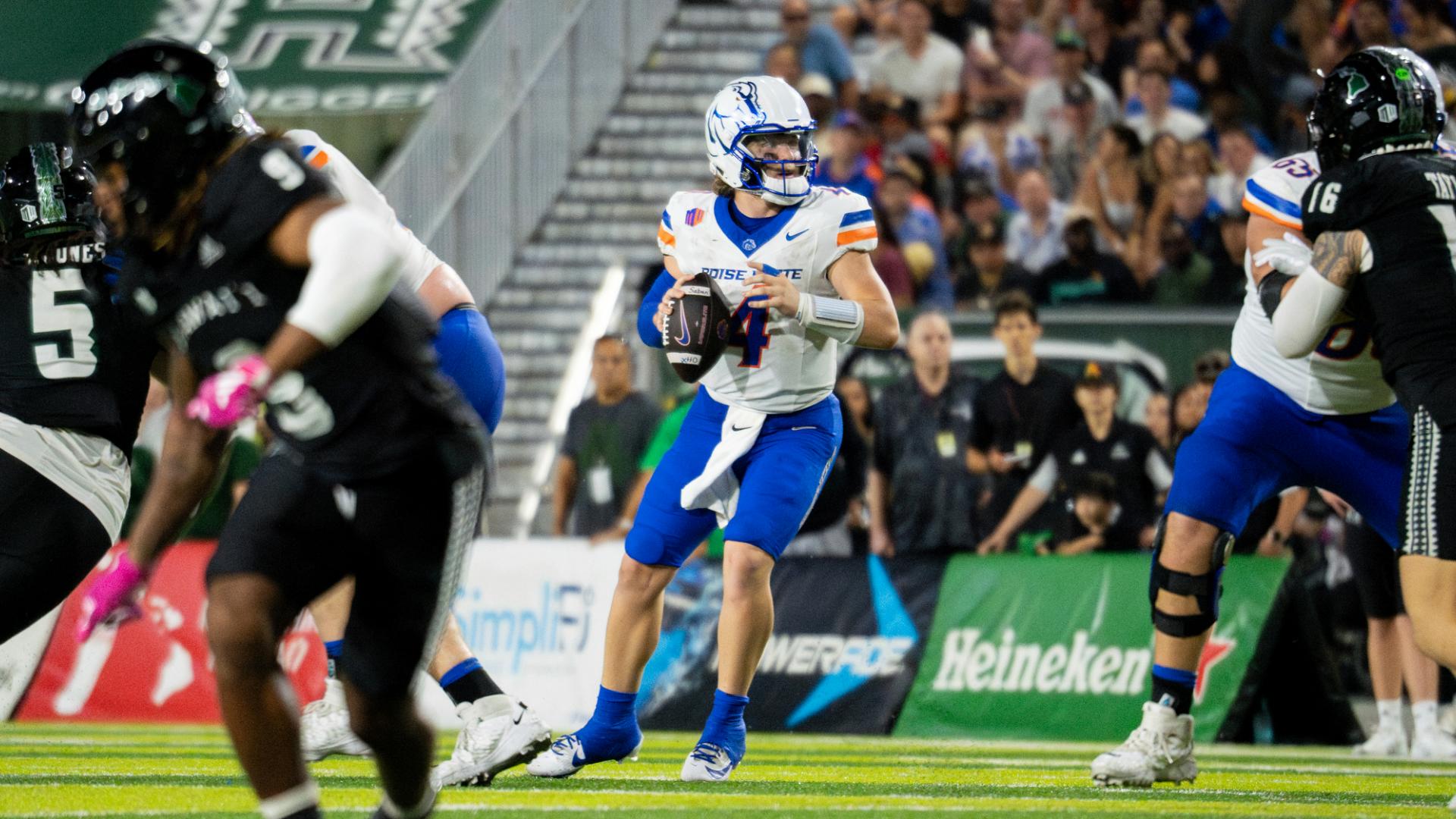 Jeanty runs for 217 yards as No. 17 Boise State beats Hawaii 28-7 ...