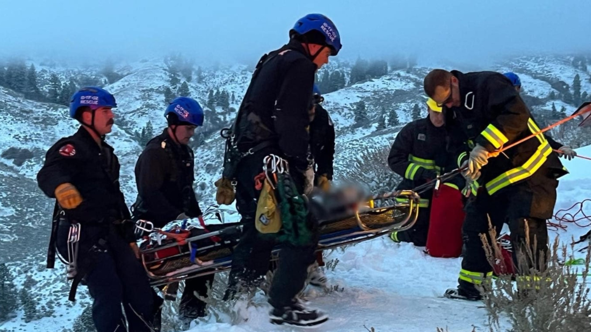 Man rescued after car goes off Bogus Basin Road | ktvb.com