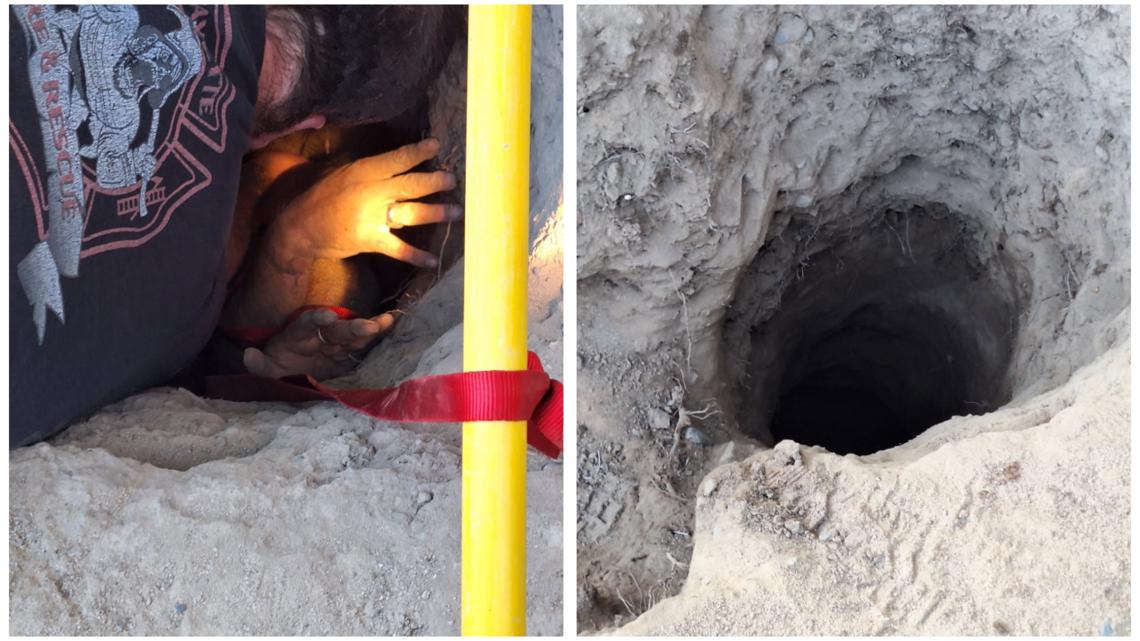 Man rescued from 10-foot hole by Payette Fire | ktvb.com