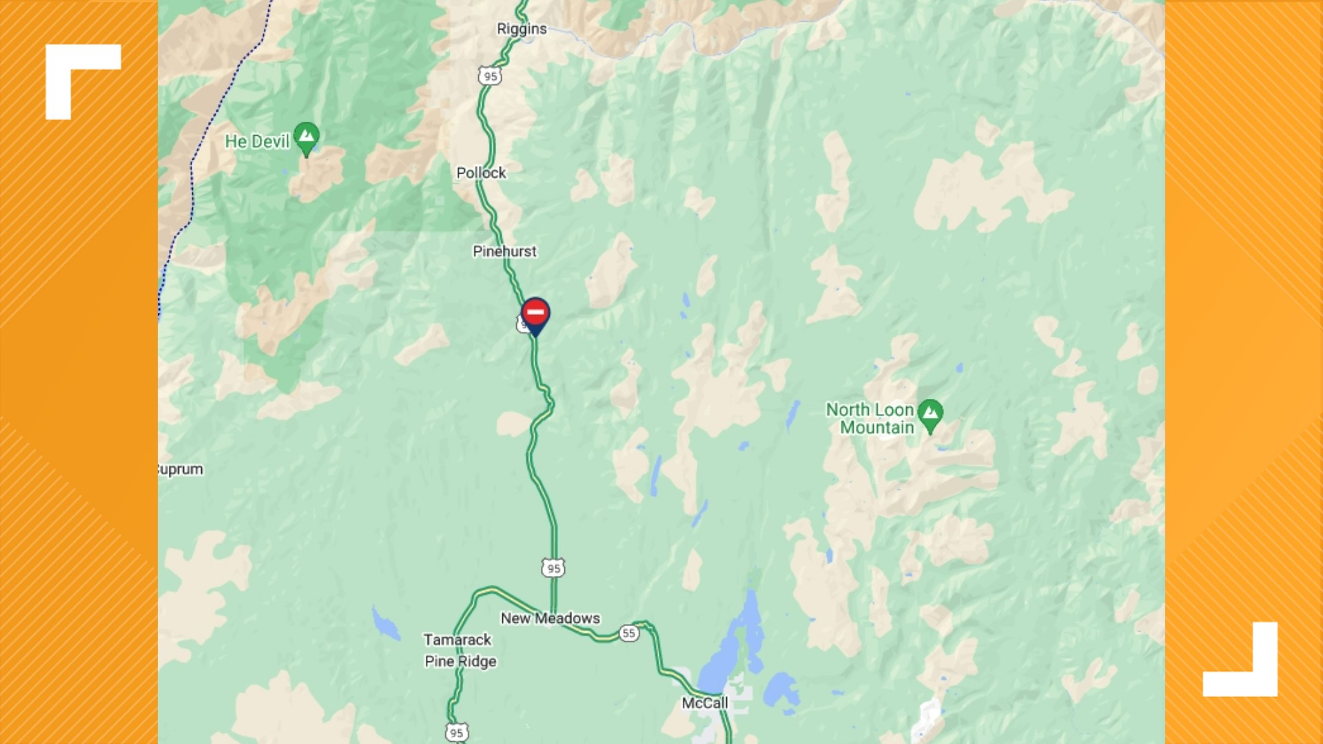 Highway 95 closed north of New Meadows due to propane leak | ktvb.com