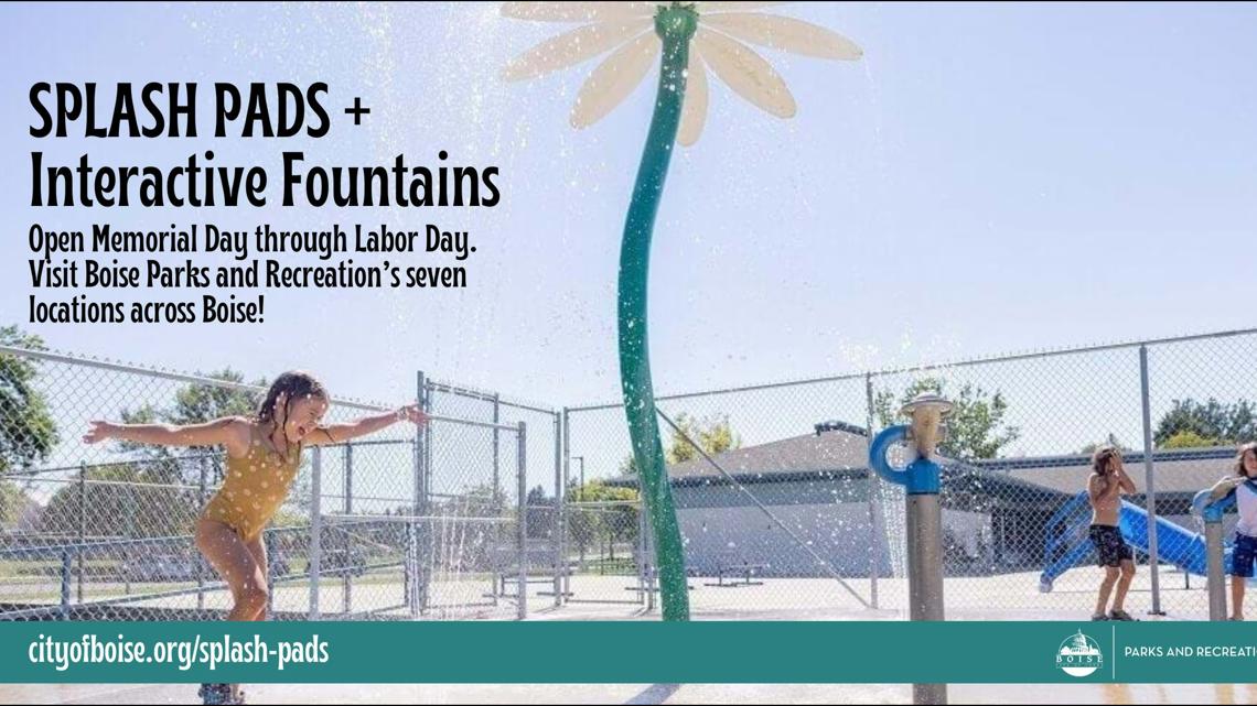 'Drums, please': Splash pads, interactive fountains open at Boise parks ...
