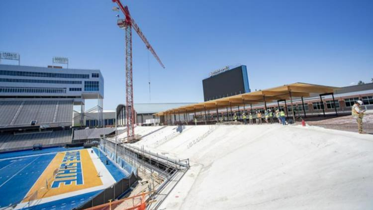 Boise State shows progress on North End Zone project at Albertsons ...