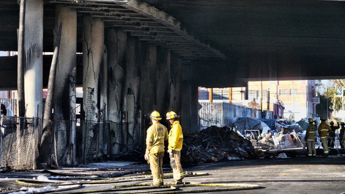 Motorists urged to take public transport after I-10 fire in DTLA | ktvb.com