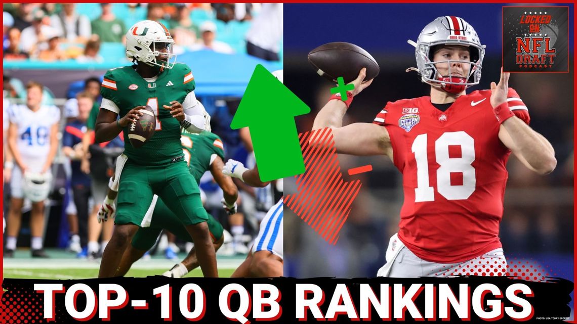 Will Jaxson Dart or Will Howard be the QB3 in latest top-10 QB rankings ...