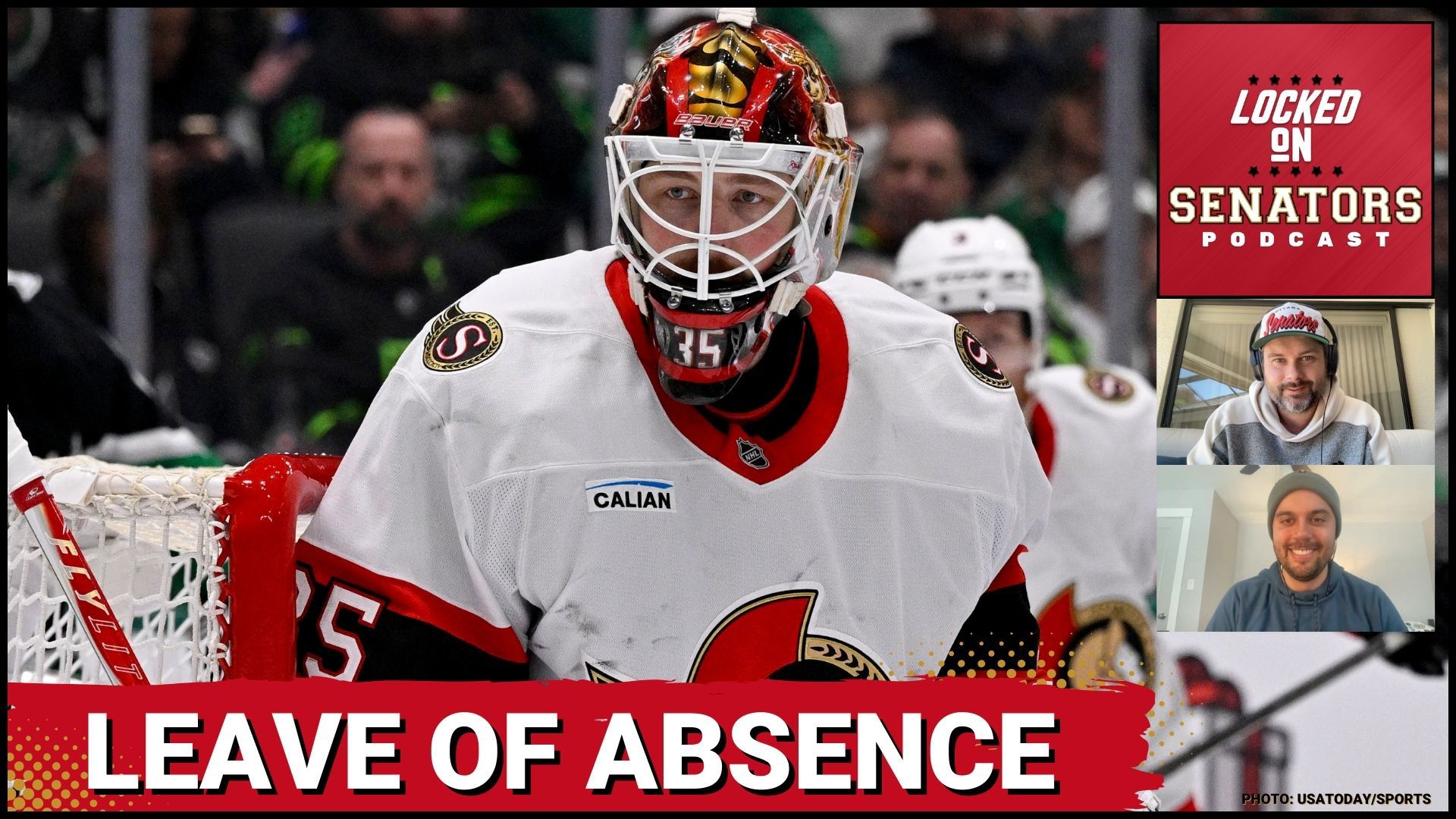 Linus Ullmark Granted Leave Of Absence + Ottawa Senators vs Columbus ...
