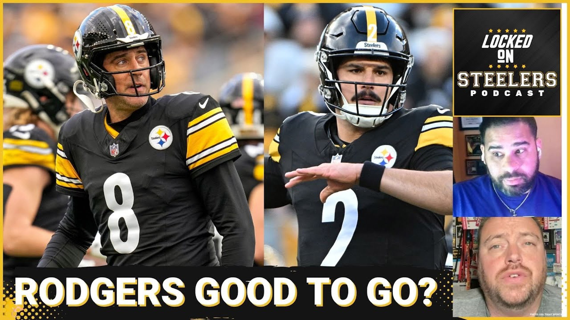 Steelers' Aaron Rodgers Good to Play? Or Mason Rudolph Time? James ...