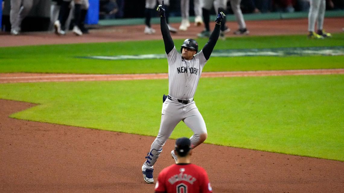 Yankees beat Guardians 5-2, head to World Series | ktvb.com