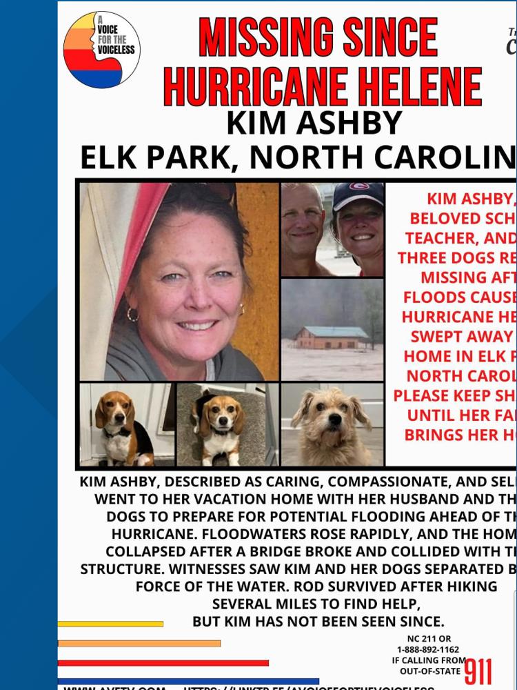 Daughter honors missing mom 1 year after Helene flooding | ktvb.com