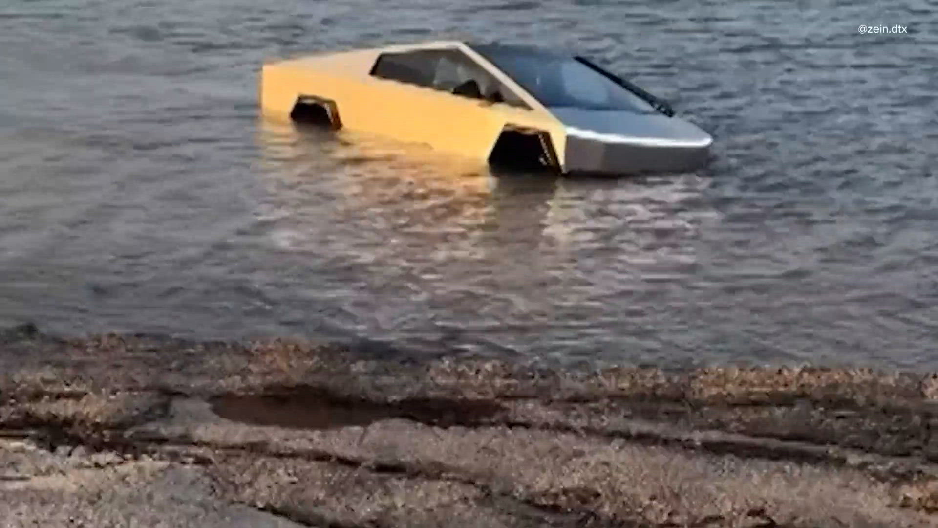 Man who drove Tesla Cybertruck into lake says he's done it before. This ...